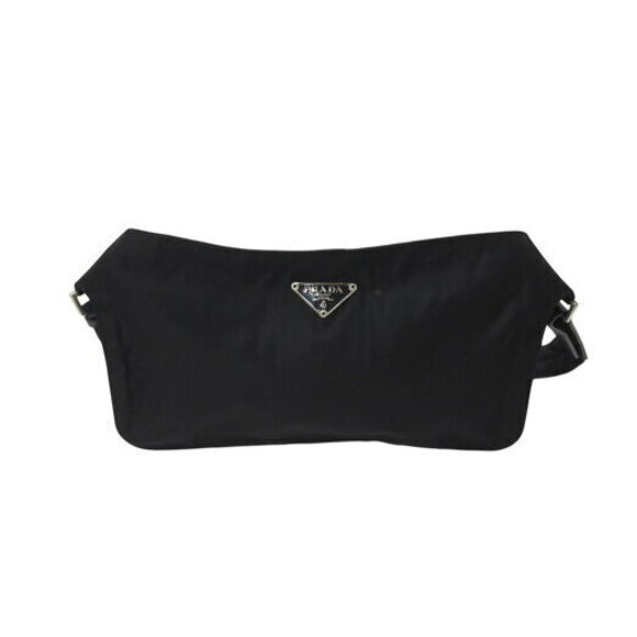 Prada | Bags | Prada Waist Bum Bag Shoulder Triangle Logo Nylon Black ...